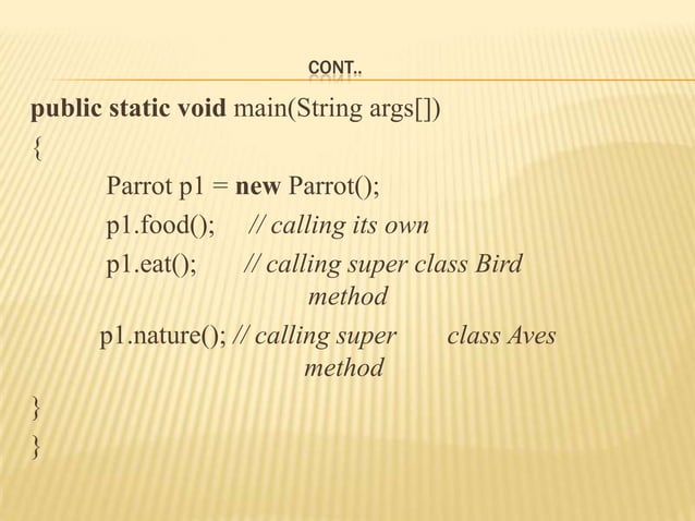 Inheritance in java | PPTX