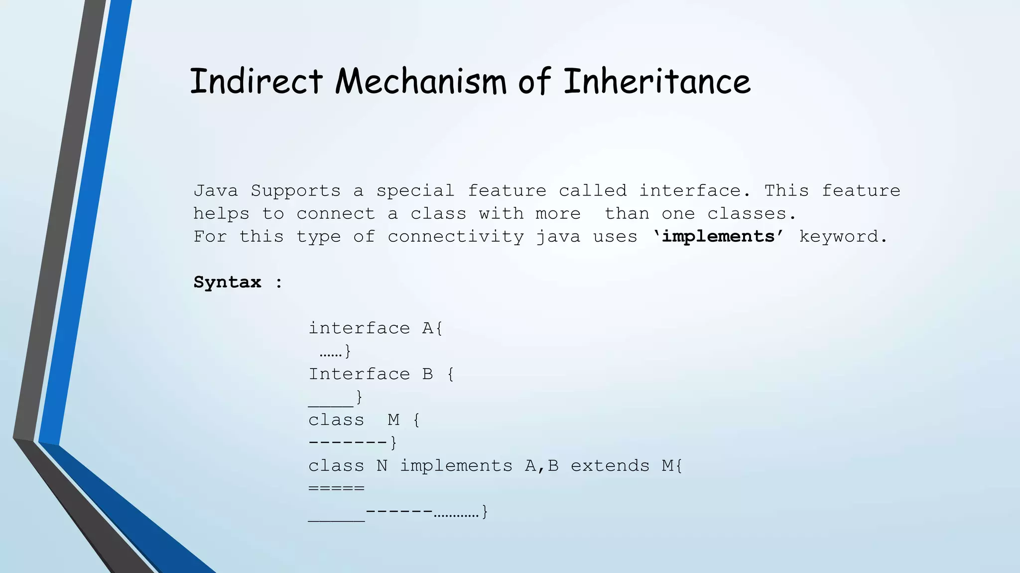 Inheritance In Java Pptx Programming Languages Computing 8247