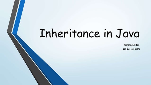 Inheritance In Java Pptx Programming Languages Computing