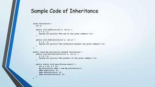 Inheritance in Java | PPTX