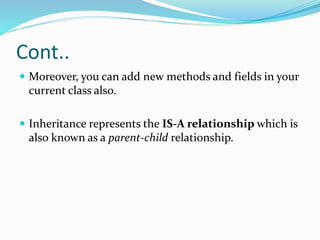 Inheritance in java | PPTX