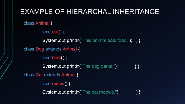 INHERITANCE IN JAVA.pptx | Programming Languages | Computing
