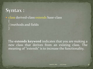 Inheritance in Java beginner to advance with examples.pptx