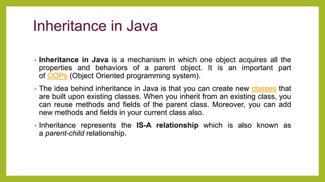 Inheritance in oop | PPT
