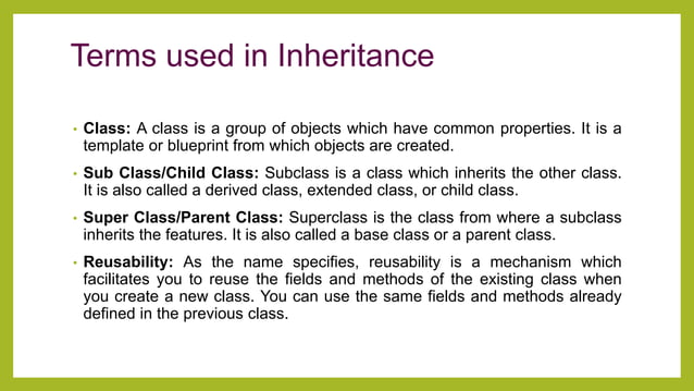 Inheritance in oop | PPT