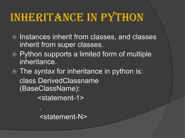 Inheritance In Oops Pptx Programming Languages Computing