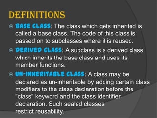 Inheritance in oops | PPTX