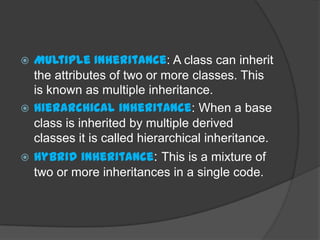 Inheritance in oops | PPTX