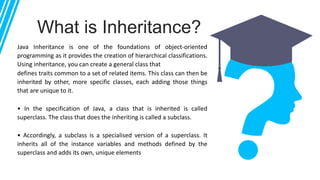 Inheritance in OOPs with java | PPTX