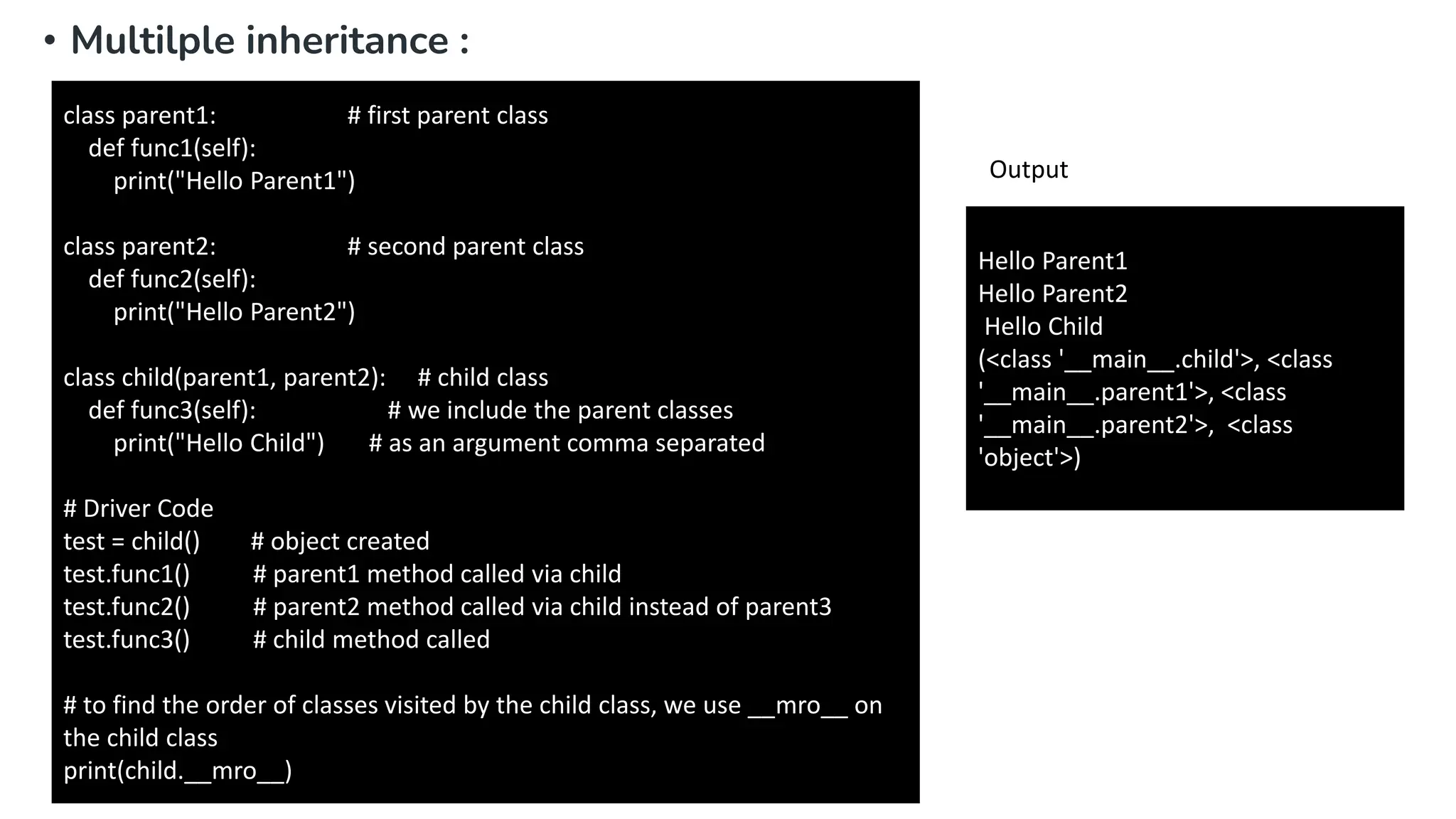 Inheritance And Polymorphism Oops Concepts In Python Ppt