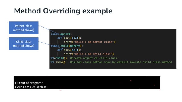 Inheritance And Polymorphism Oops Concepts In Python Ppt
