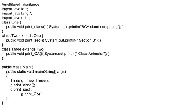 Inheritance & interface ppt Inheritance | PPT
