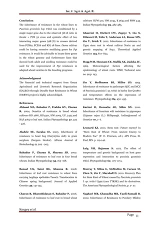 Inheritance of stem rust (Puccinia graminis Pers. F. Sp. Tritici ericks ...