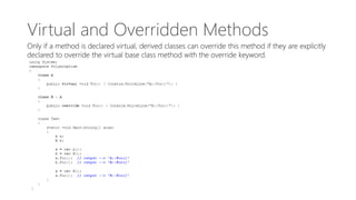 Xamarin: Inheritance and Polymorphism | PDF