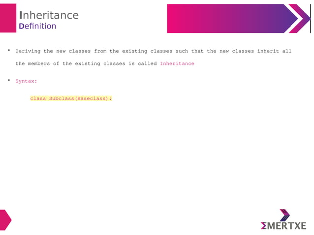 Python Programming Inheritance And Polymorphism Ppt