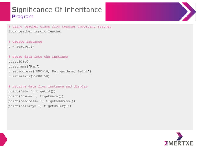 Python Programming Inheritance And Polymorphism Ppt