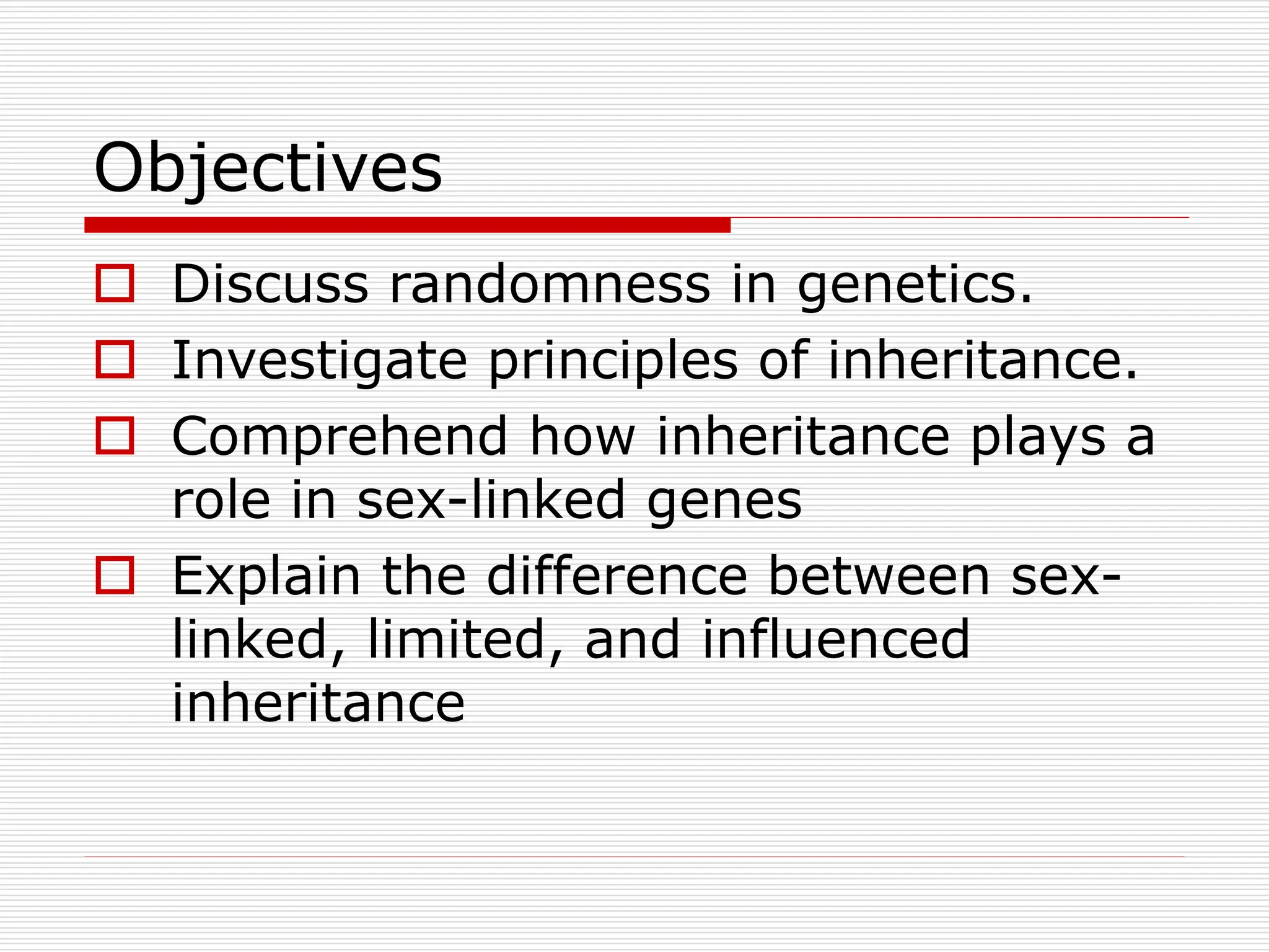 Inheritance and randomness of genetics . | PPT