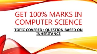 Inheritance question | PPTX