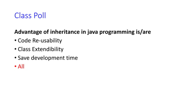 Java Inheritance Sub Class Constructors Method Overriding Ppt