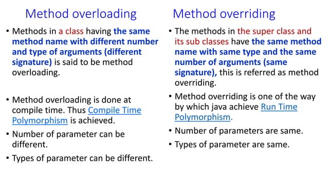 Java Inheritance Sub Class Constructors Method Overriding Ppt