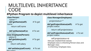 Inheritance Super and MRO _ | PPTX