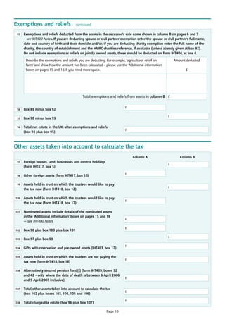 Inheritance tax account 0 iht400 by Keyconsulting UK | PDF