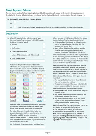 Inheritance tax account 0 iht400 by Keyconsulting UK | PDF