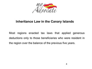 Inheritance tax canary islands | PPTX | Personal Taxes | Personal Finance