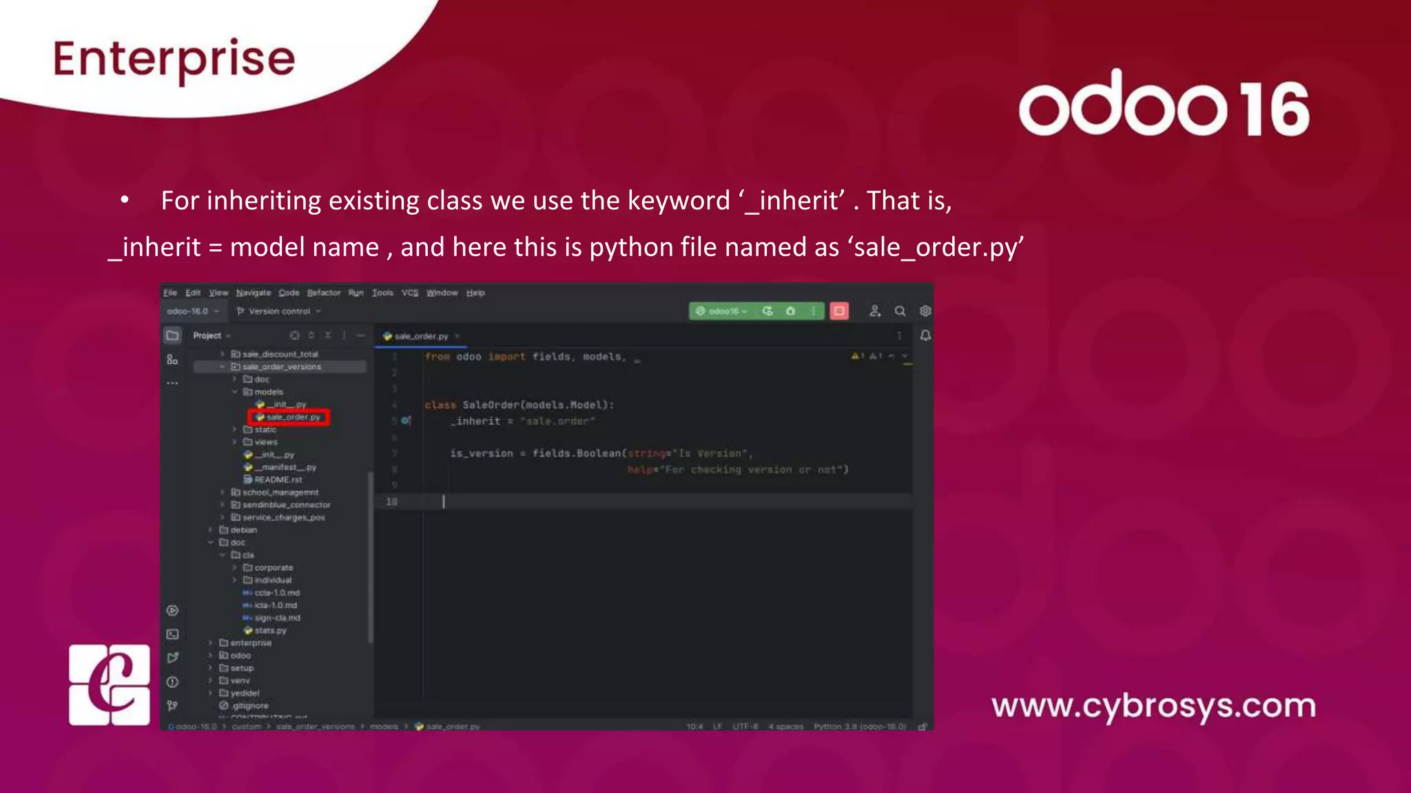 Inheritance Traditional Class Inheritance In Odoo 16 Pptx