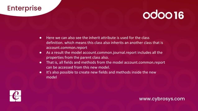 Inheritance | Traditional Prototype Inheritance in Odoo 16 | PPT