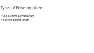 Inheritance VS Polymorphism.pptx | Programming Languages | Computing