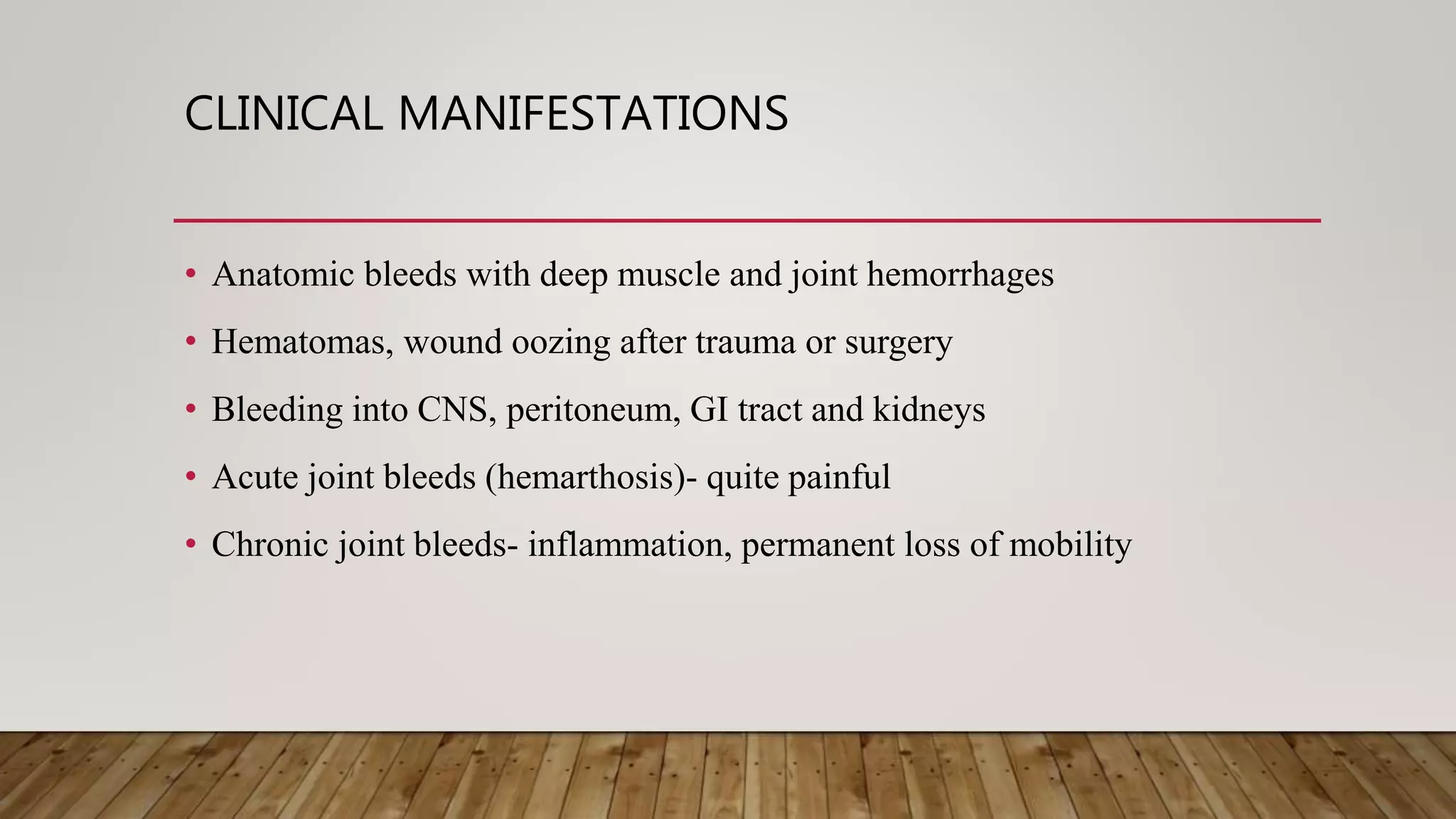 Inherited bleeding disorders | PPTX