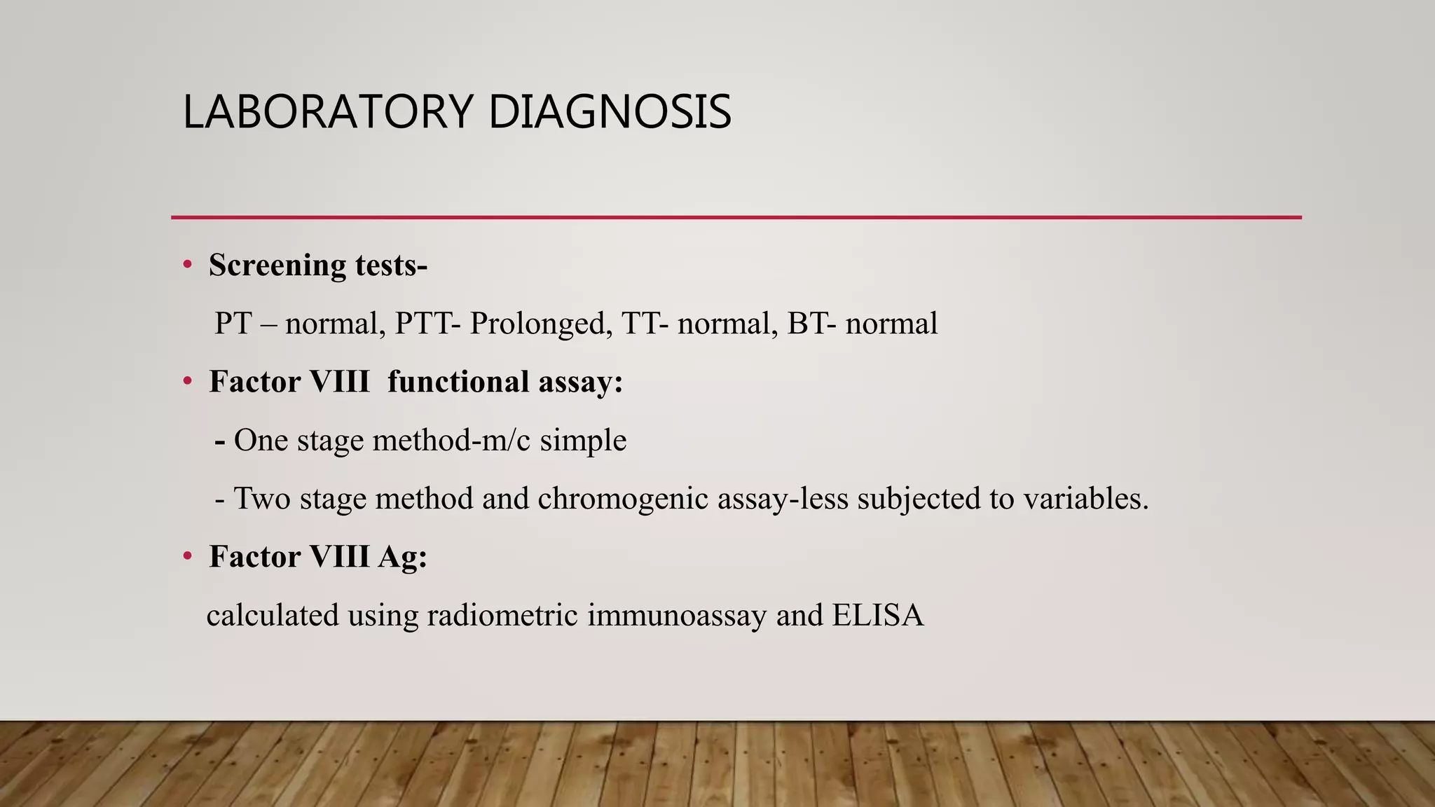 Inherited bleeding disorders | PPTX