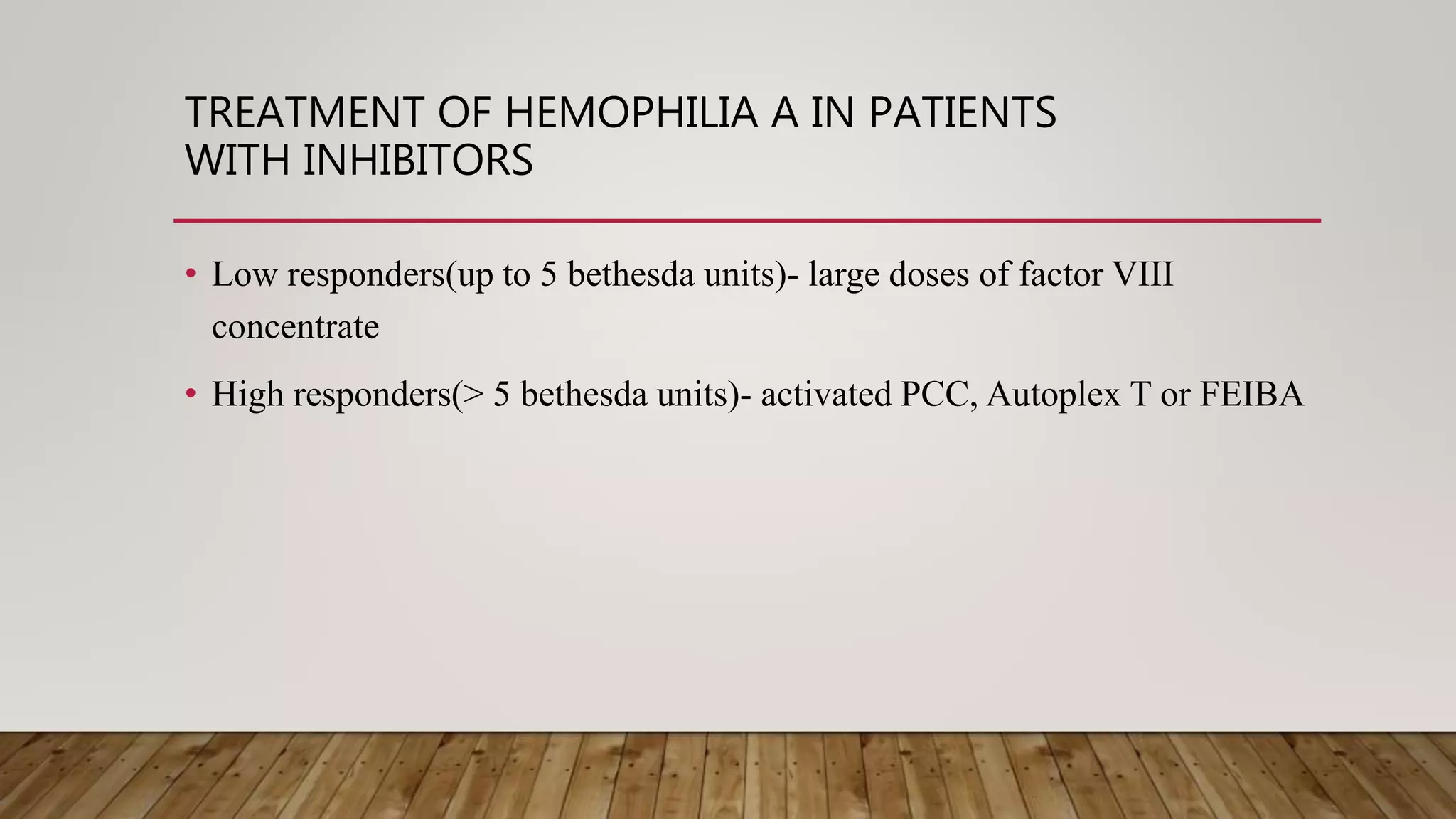 Inherited bleeding disorders | PPTX