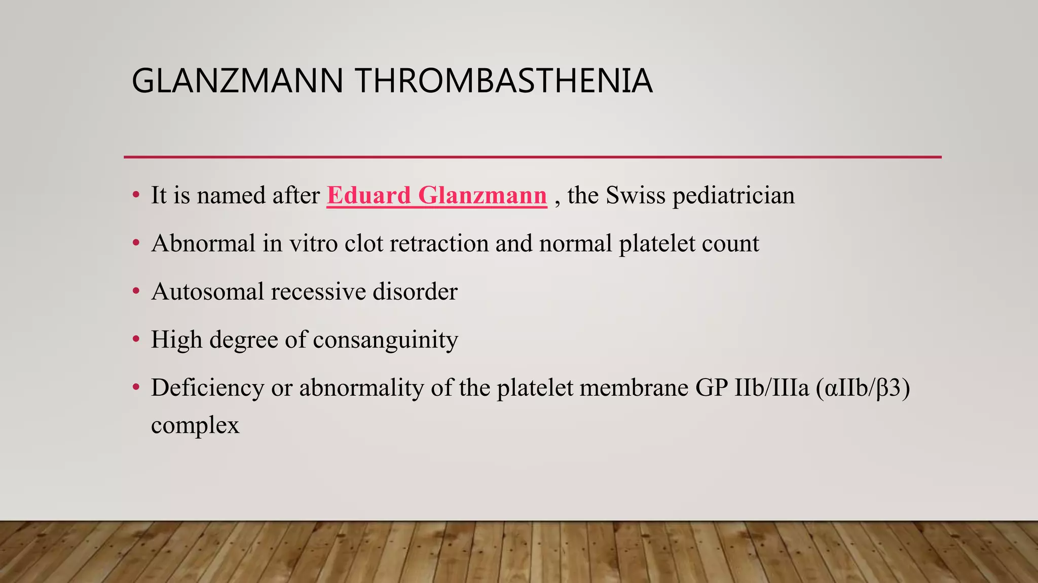 Inherited bleeding disorders | PPTX