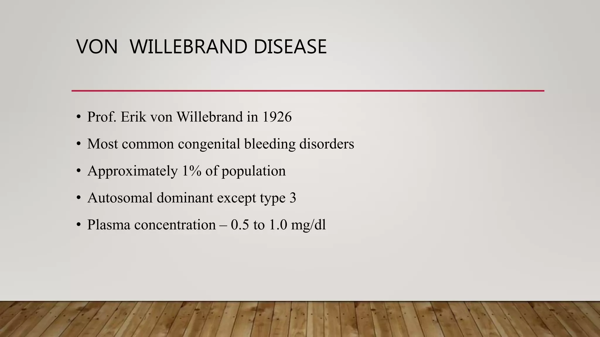 Inherited bleeding disorders | PPTX