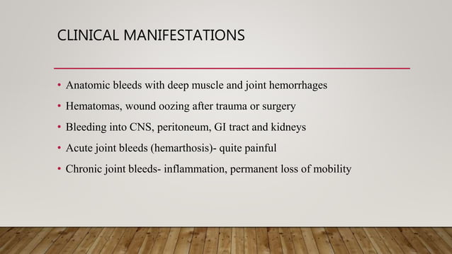 Inherited bleeding disorders | PPTX