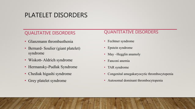 Inherited bleeding disorders | PPTX