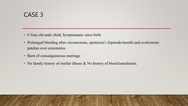 Inherited bleeding disorders | PPTX