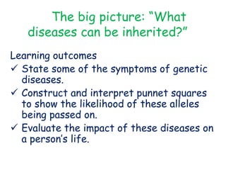 Inherited diseases | PPTX
