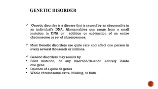 Genetic disorder | PPT