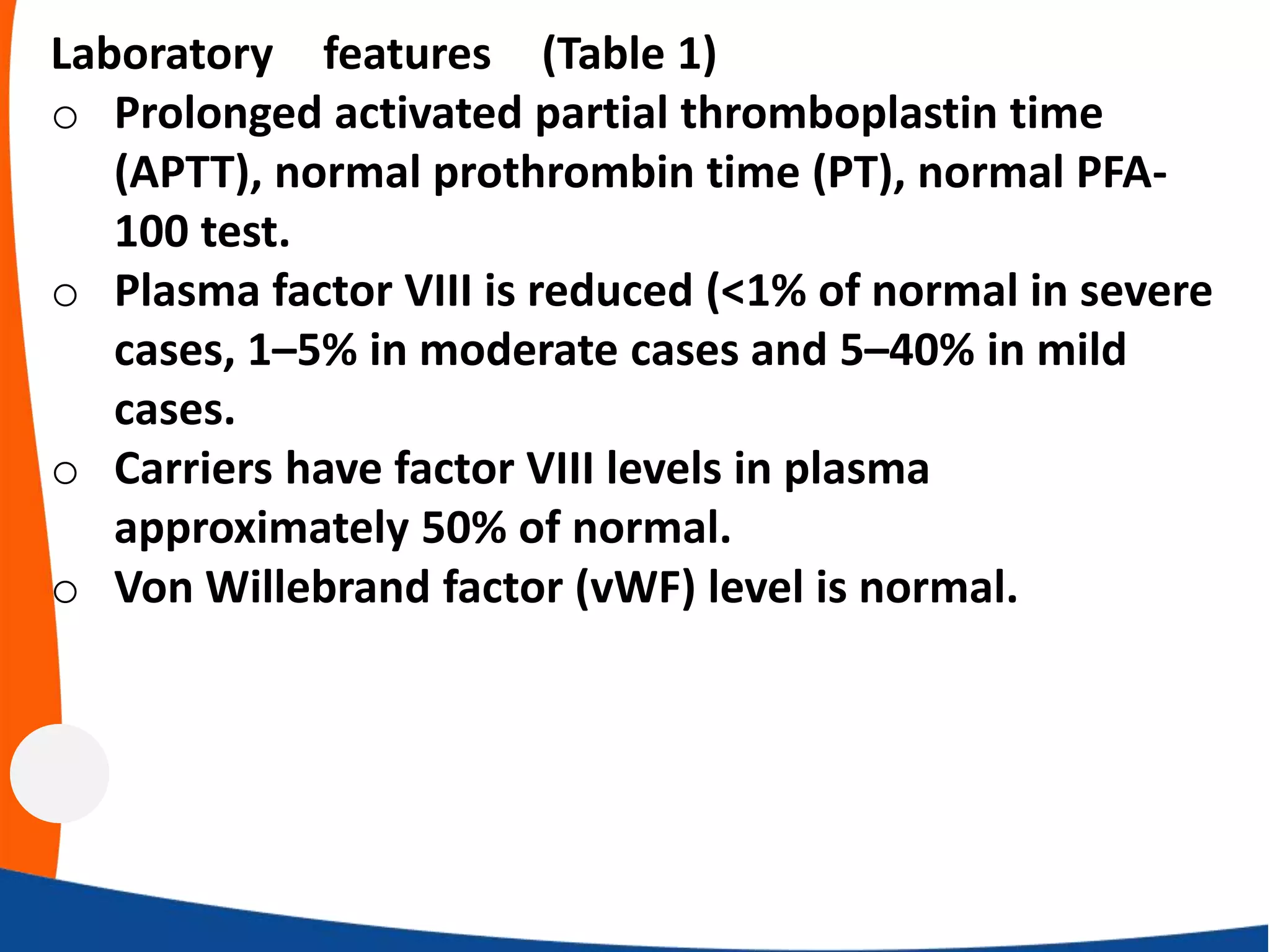 Inherited disorders of coagulation | PPTX