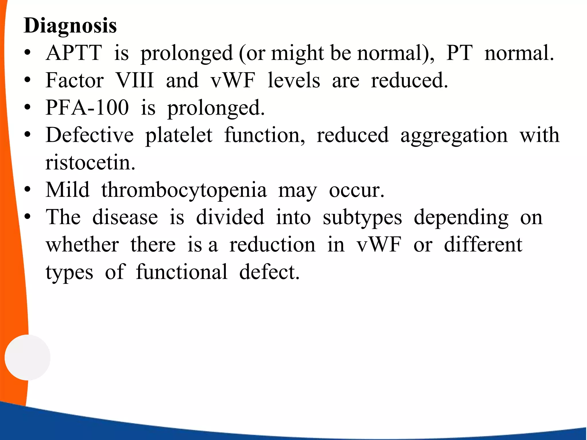 Inherited disorders of coagulation | PPTX