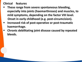 Inherited disorders of coagulation | PPTX