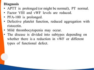 Inherited disorders of coagulation | PPTX