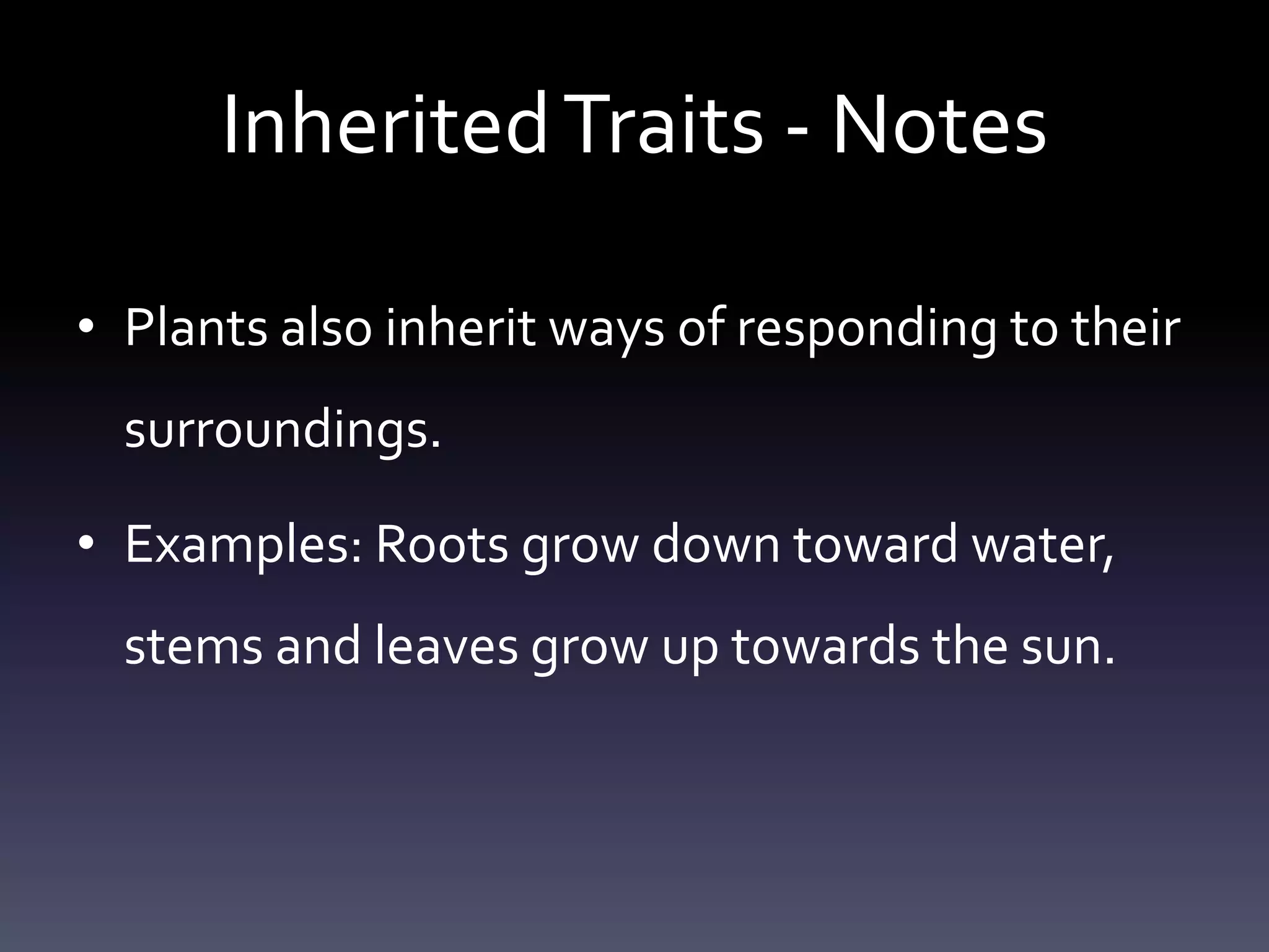 Inherited traits | PPTX