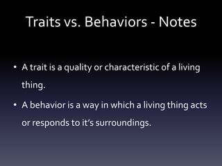 Inherited traits | PPTX