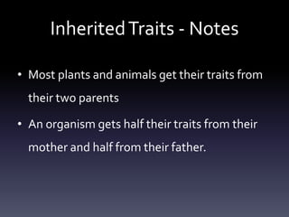 Inherited traits | PPTX