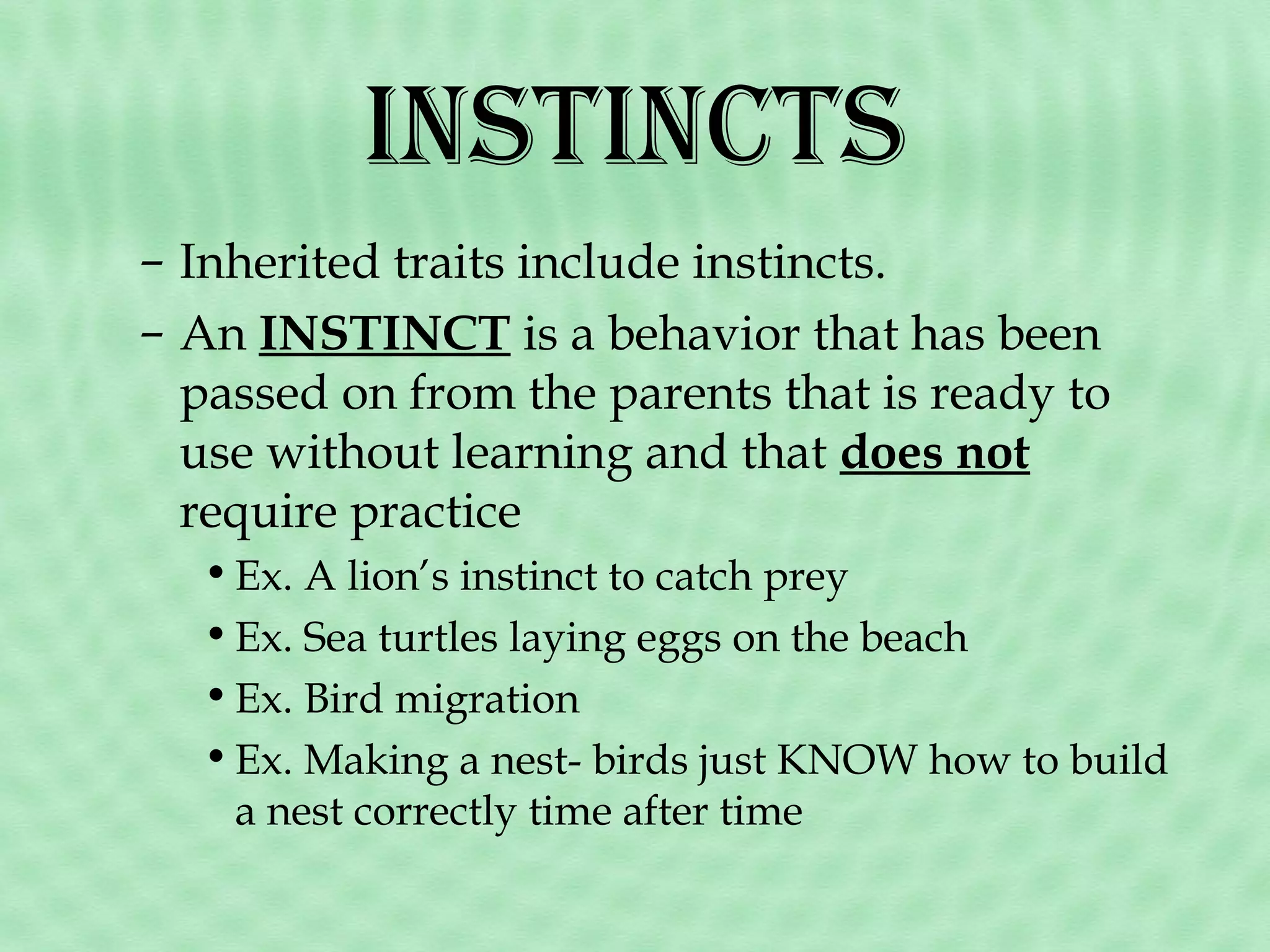 Inherited traits | PPT