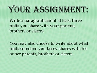 Inherited traits | PPT